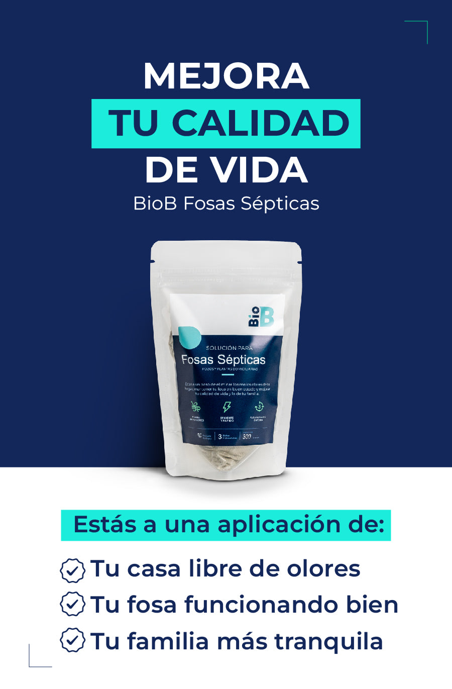 BioB - Elimina olores de tu fosa séptica